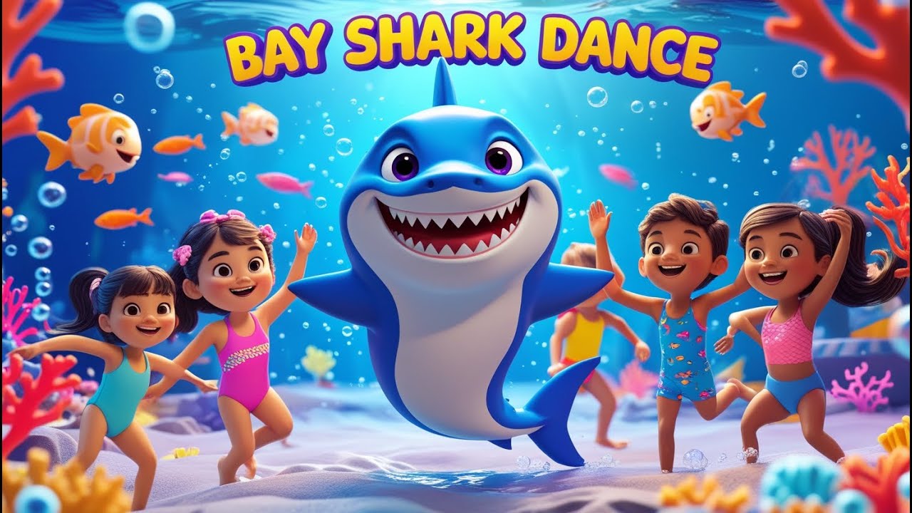 🦈 Bay Shark Dance Song for Kids | Fun & Easy Shark Dance Moves | Sing ...