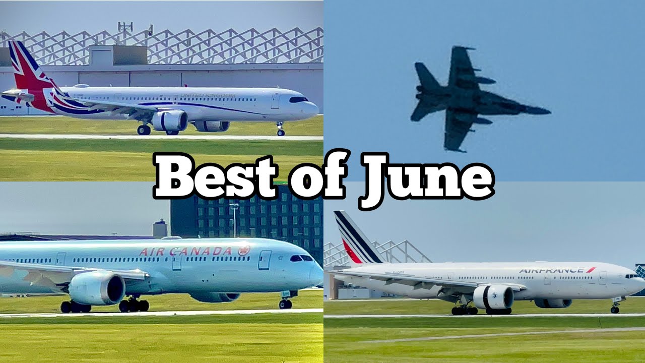Best of June plane spotting at YOW/CYOW Ottawa! - YouTube