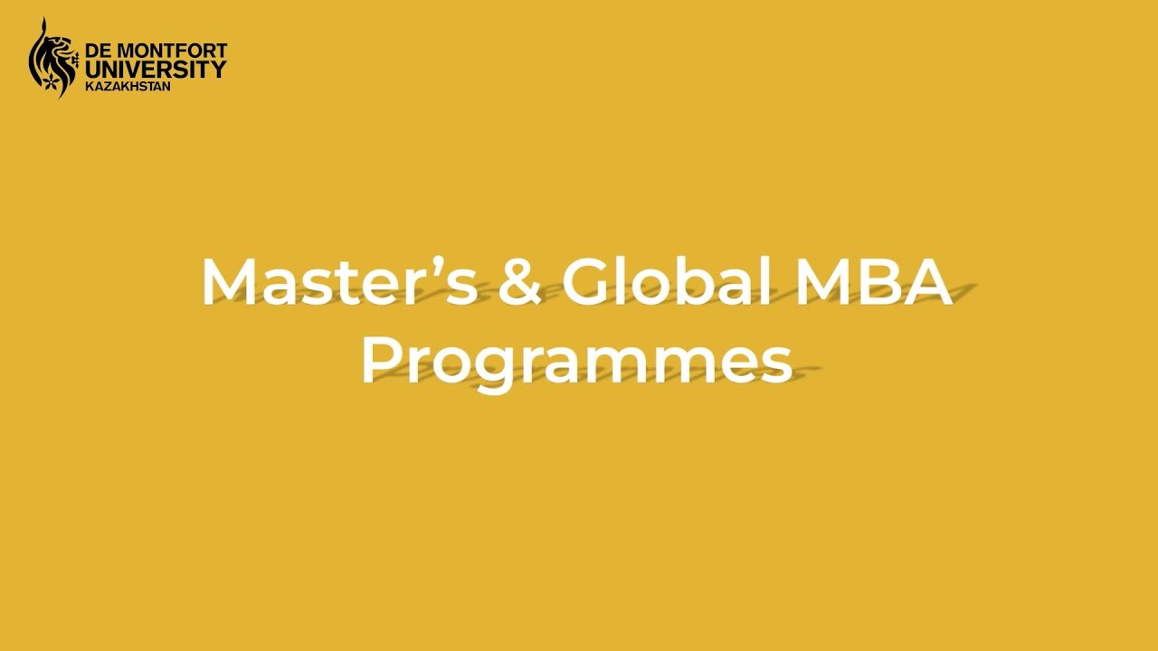 Master's & Global MBA Programmes - YouTube