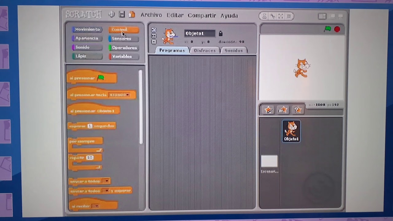 conociendo la interfaz de scratch 4to - YouTube