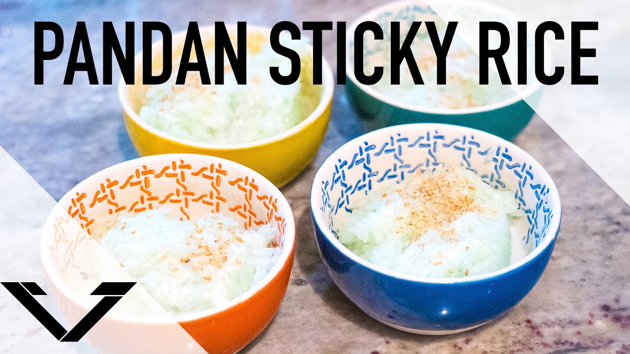 Pandan Sticky Rice (Xoi La Dua)! - Vietnamese Cooking - YouTube