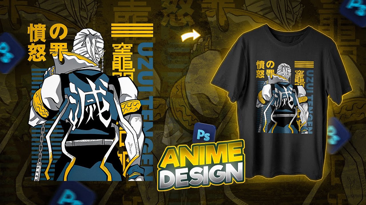 Start Anime Clothing Brand || Classy Anime Streetwear T-Shirt Design ...
