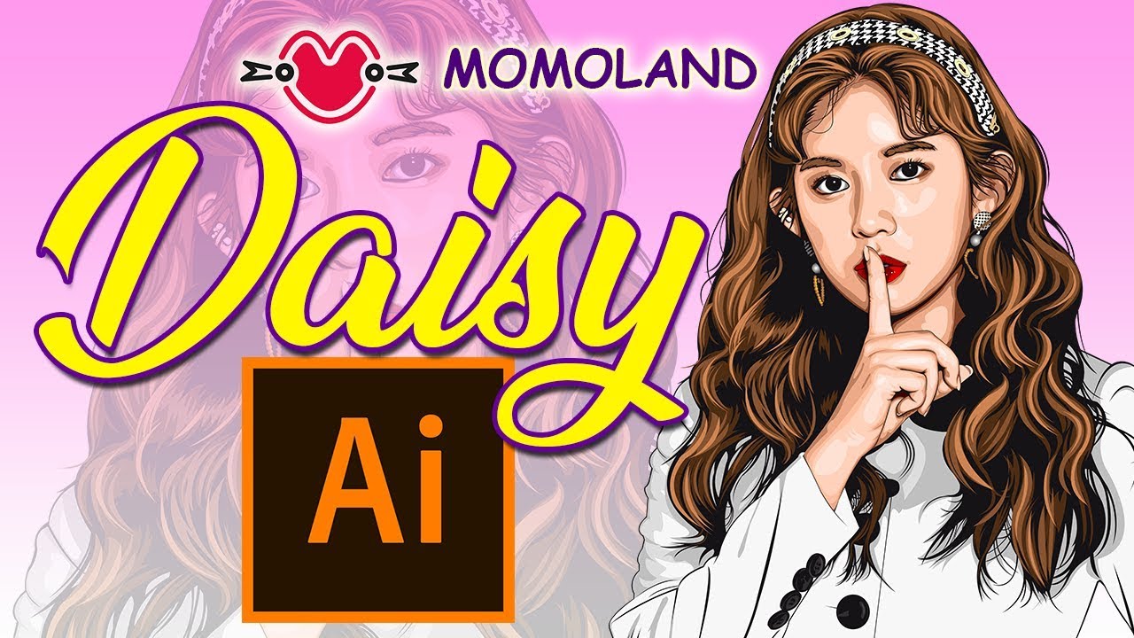 Daisy (데이지) MOMOLAND (모모랜드) Vector Fan Artwork | Adobe Illustrator ...