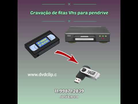 Gravação de fitas VHS para pen drive - YouTube