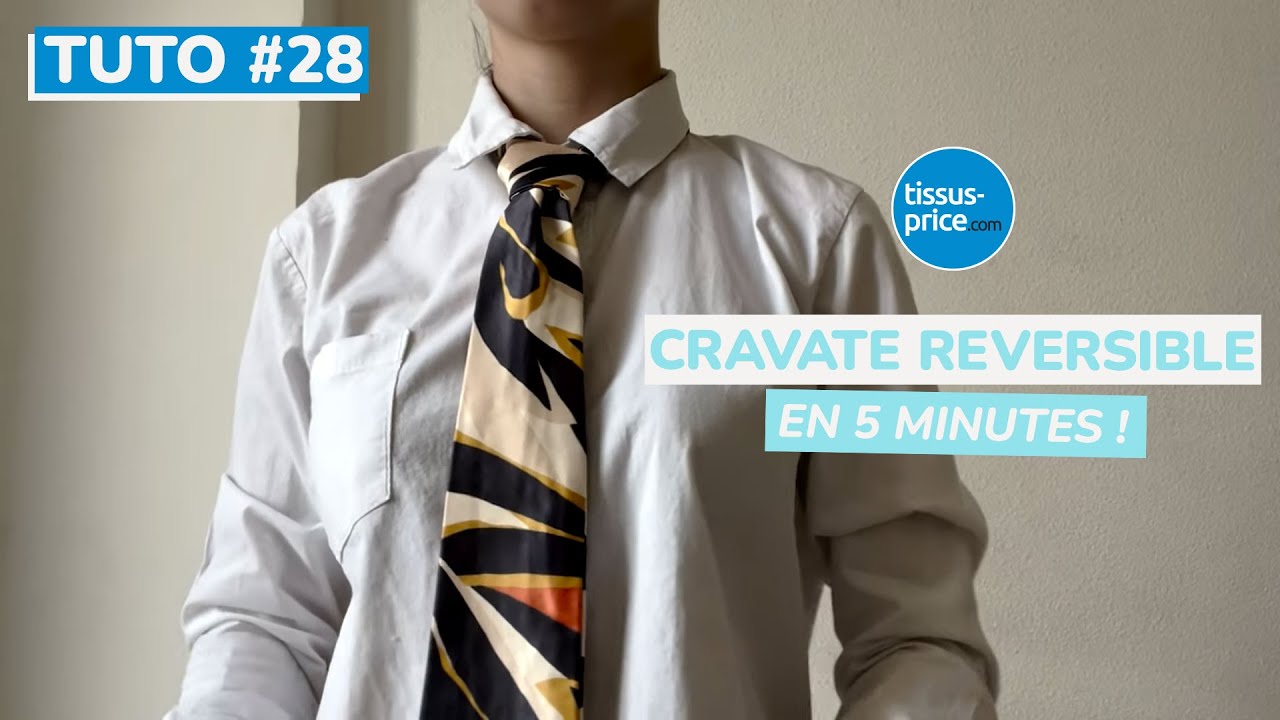 Tuto DIY - Coudre une cravate réversible facilement ! - YouTube