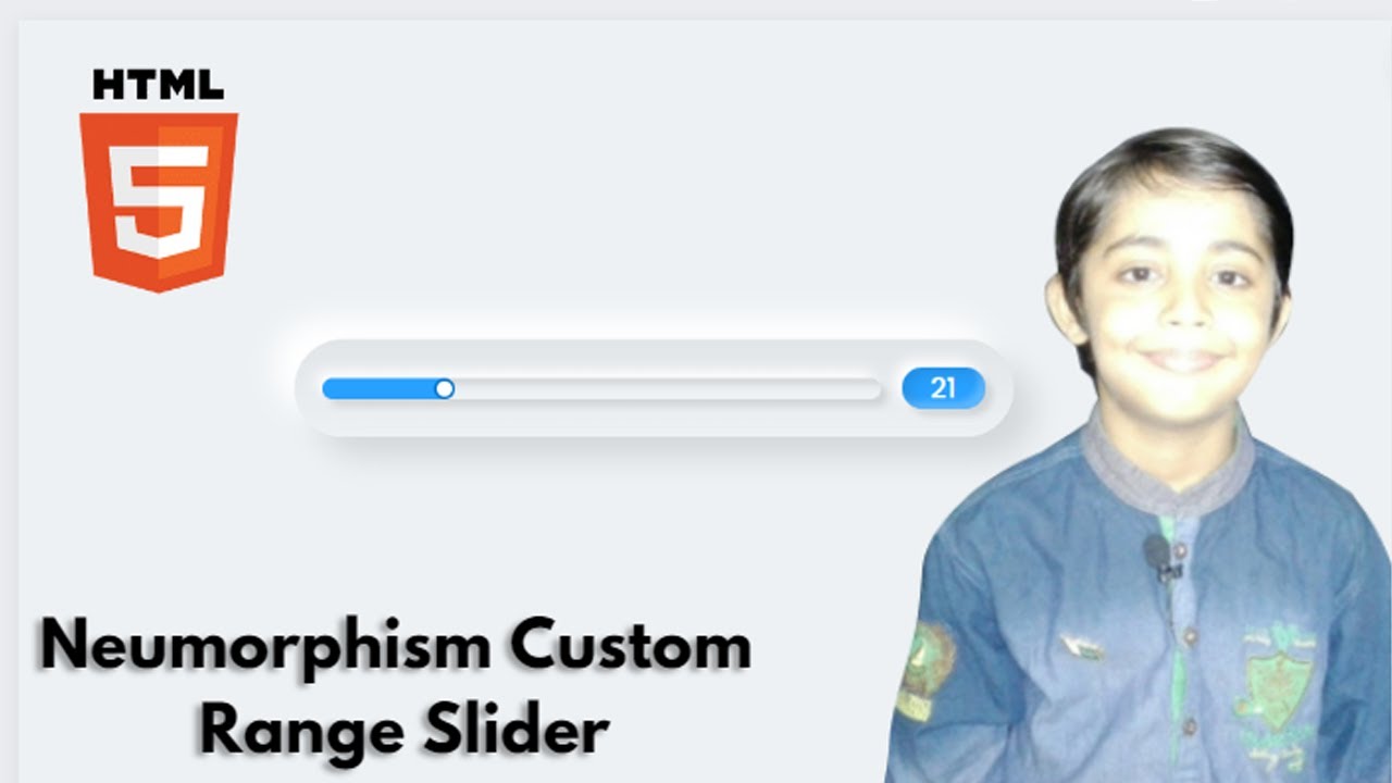 #8 - Neumorphism Custom Range Slider | Html 10 Practice Projects For Beginners | 2022 | Hindi ...