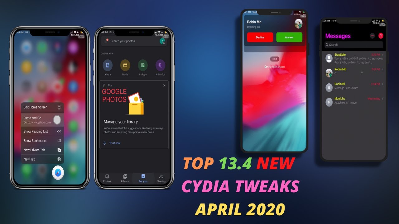 Top 13.4 new cydia tweaks april 2020 - YouTube