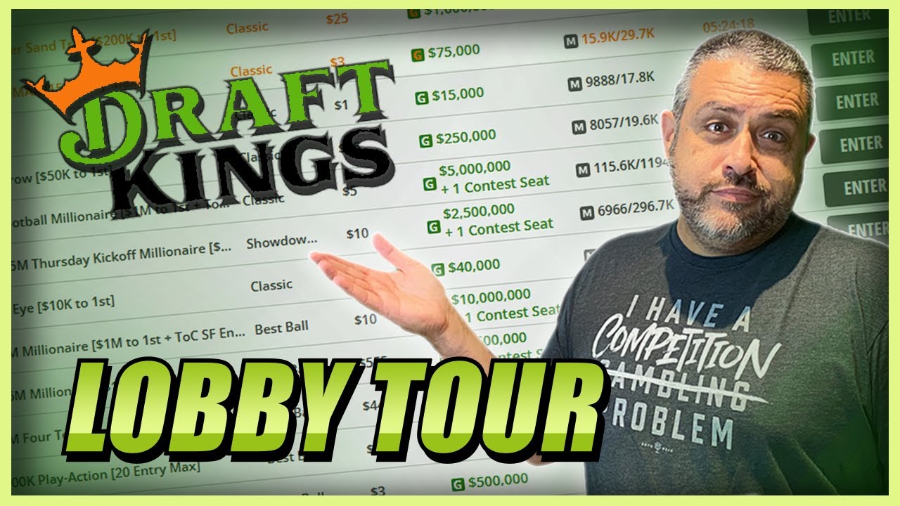 DRAFTKINGS NFL WEEK 1 LOBBY TOUR: DFS FANTASY FOOTBALL 2023 - YouTube