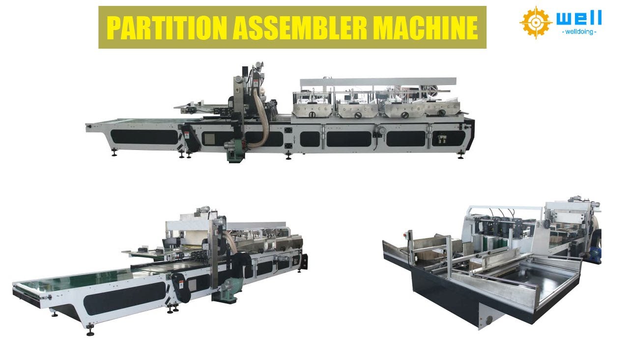 Automatic Box Inserting Partition Slotting Assembling Device - YouTube