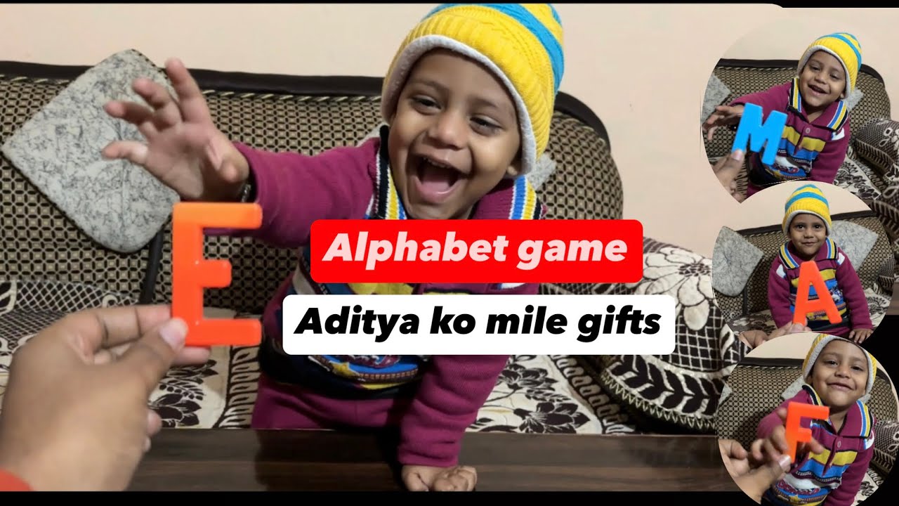 Alphabetical game aditya ko mle gifts #game #challenge - YouTube