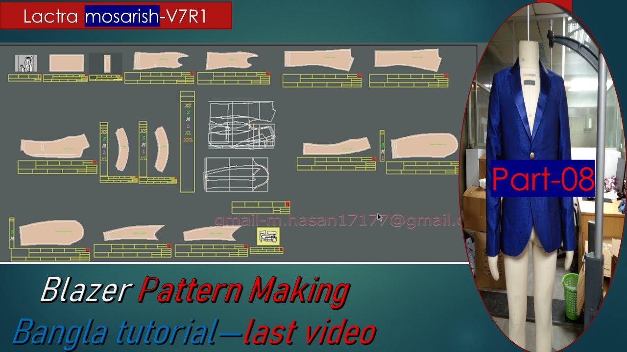 How to Make Blazer Pattern , Coat Pattern Design , ব্লেজার প্যাটার্ন ...