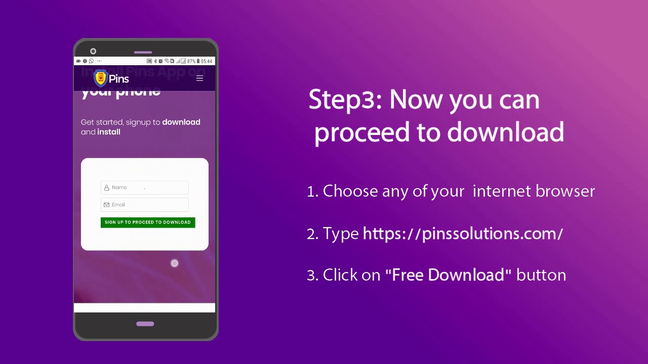 How to Install the Pins Mobile Security Solution - YouTube