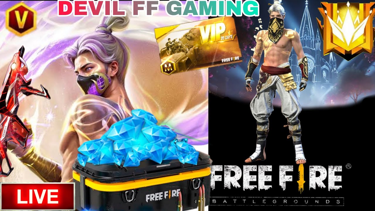 DEVIL FF GAMER is live free fire diamond giveaway - YouTube