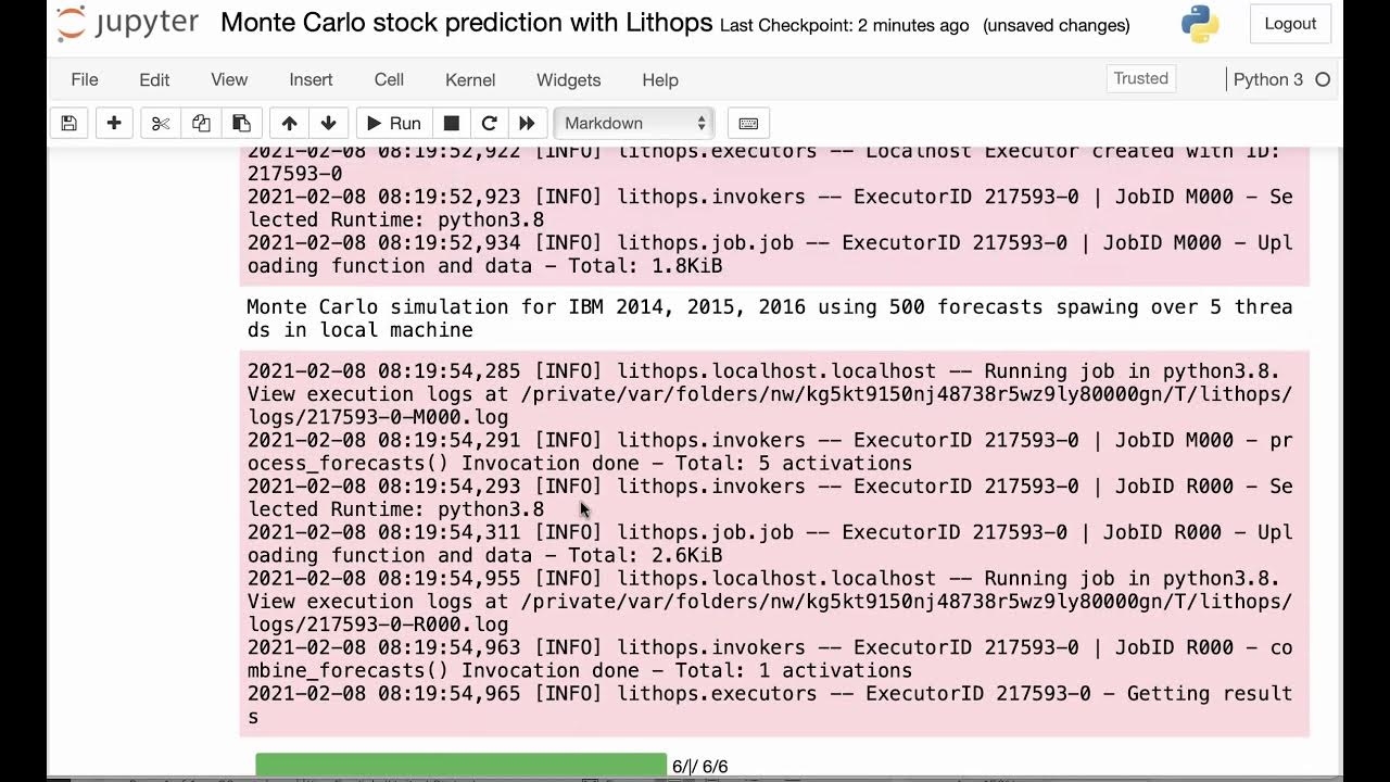 Using Lithops To Run Monte Carlo Simulations Over Ibm Cloud Code Engine Stock Prediction