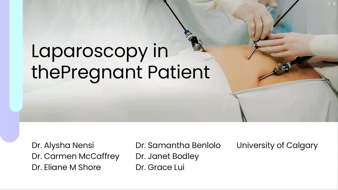 Laparoscopy in the Pregnant Patient - YouTube
