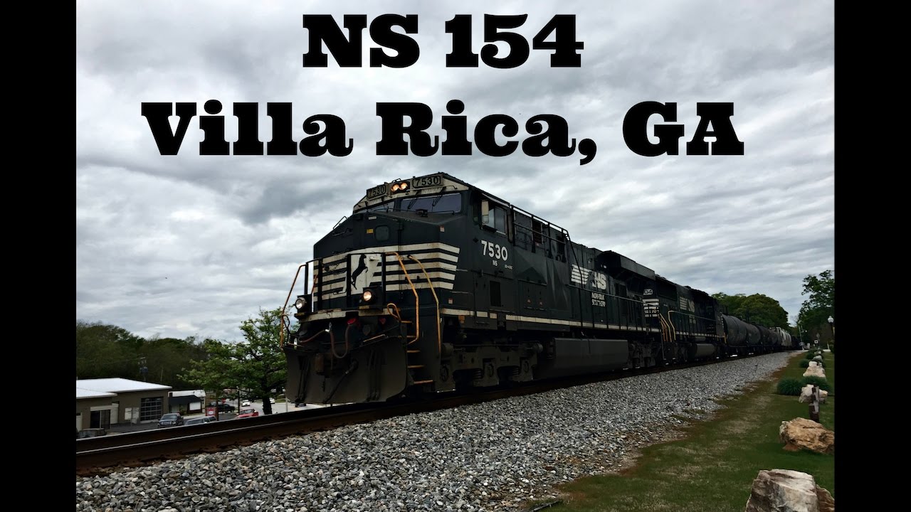 NS 7530 ES40DC Leads NS 154 Eastbound in Villa Rica, GA - YouTube
