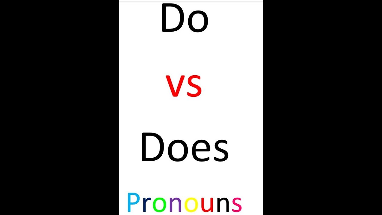Do vs Does | English Grammar | WeIRD English | C. Sean McGee - YouTube