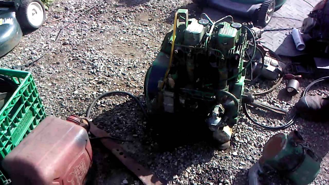 1995 Ruggerini RD200 diesel 20HP TWIN - YouTube