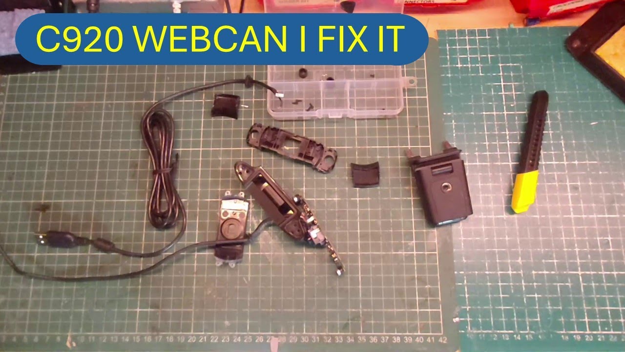 Can I fix this Logitech C920 webcam - YouTube