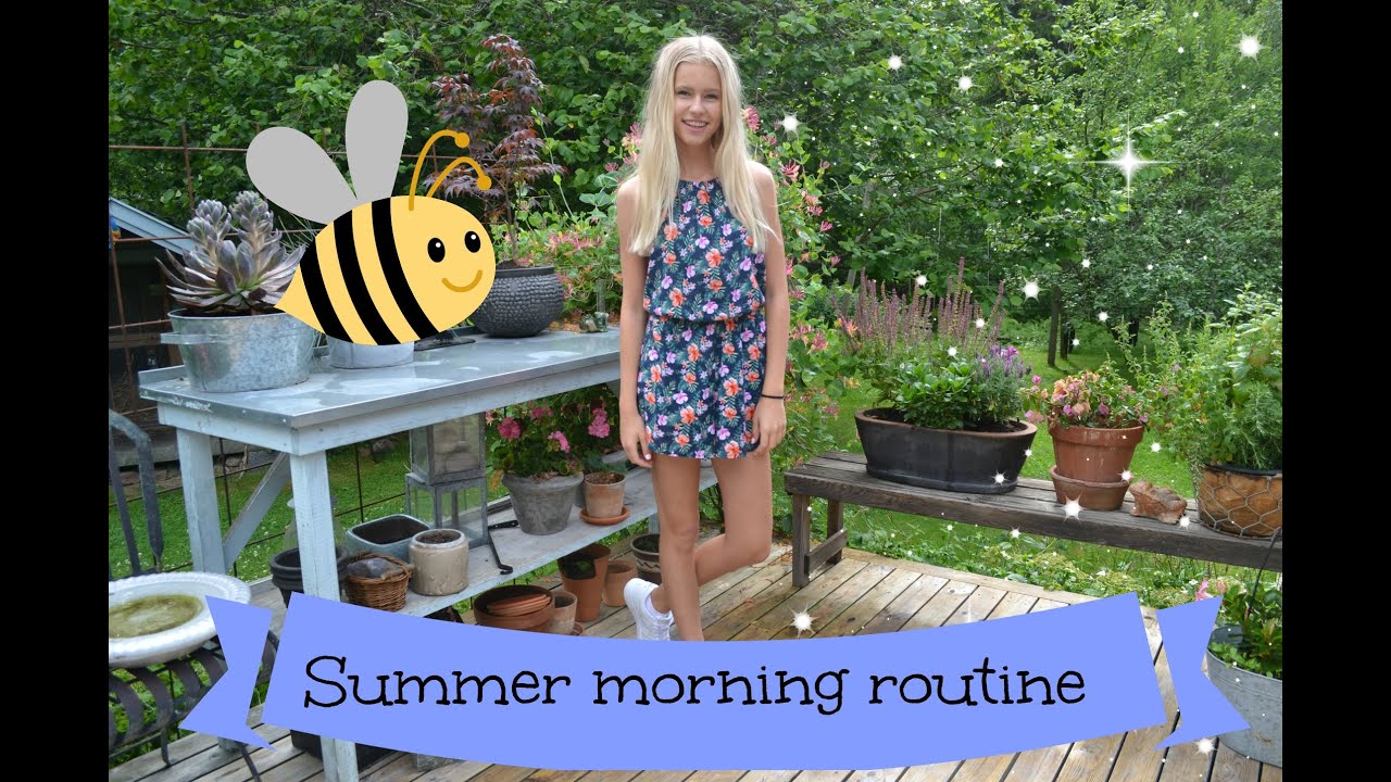 Summer morning routine♥ - YouTube