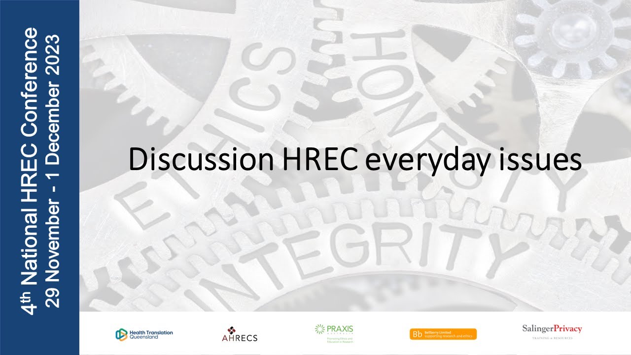 HREC Conference 2023 - Everyday issues - YouTube