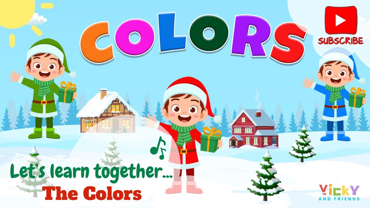 The Color Song | Let's learn the colors together! | Vicky&Friends - YouTube
