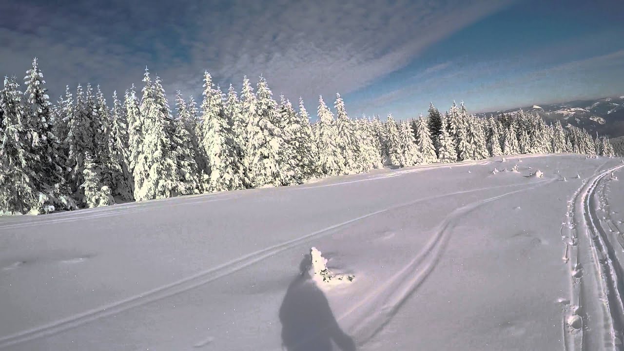 backcountry ski pasul Rotunda - Ineut, 24.01.2016 - YouTube