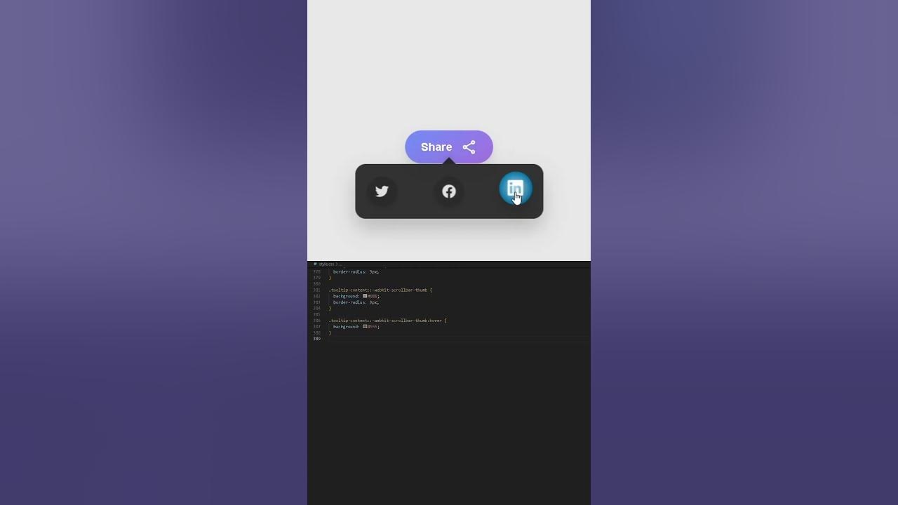 Share Button Design😍programming Coding Css Htmlcss Shorts Trending Html Animation