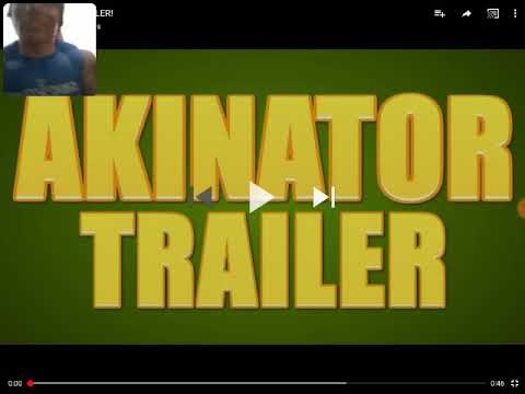 Reacting to akinator trailer
