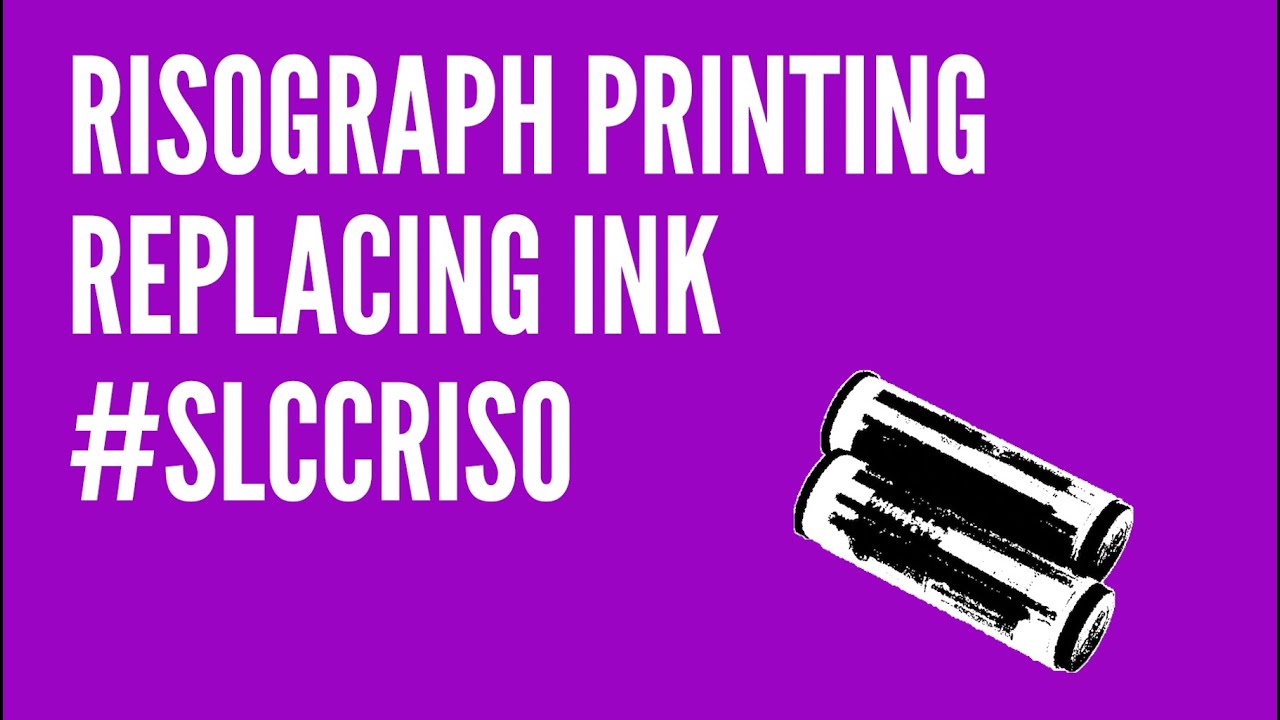 Risograph Printing: Installing a New Ink Cartridge - YouTube
