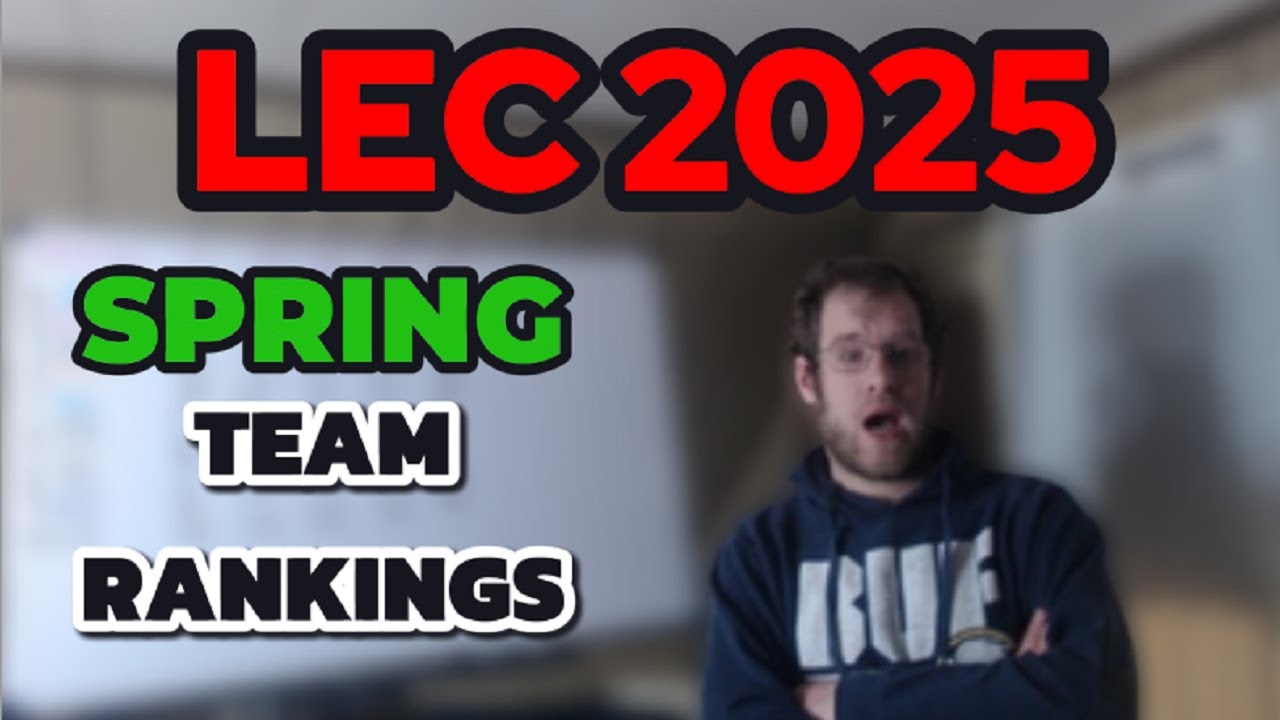 LEC Spring 2025 Team Rankings - YouTube