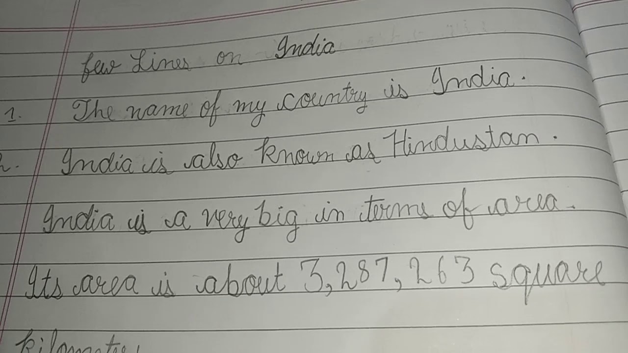Few Lines On India Essay Important Words YouTube few-lines-on-india-essay-important-words-youtube