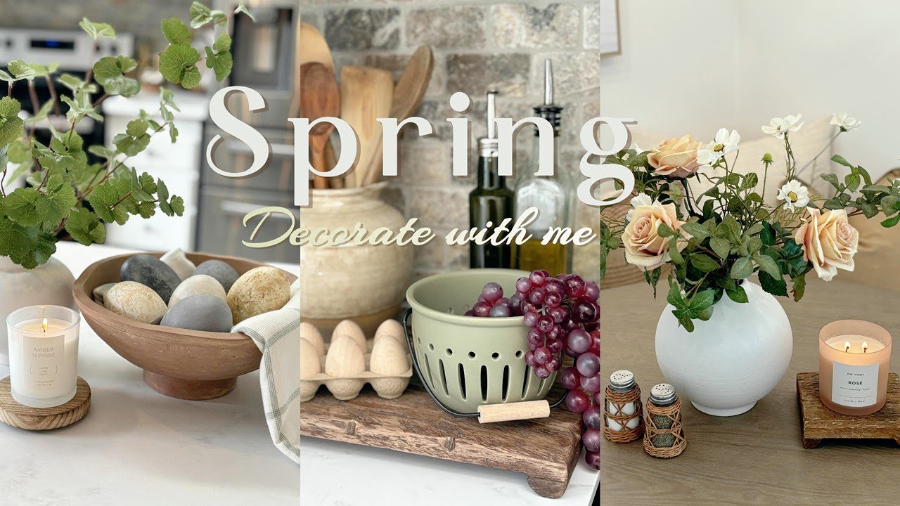|| Spring Decorate Part 1 || Neutral Easter Decor || McGee & Co, Target, HomeGoods & more ...