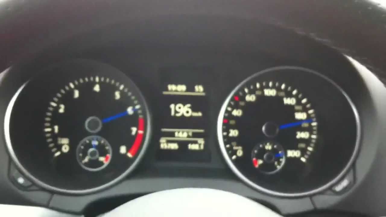 VW Golf R 270PS Highspeed 0-258 km/h Launch Control - YouTube