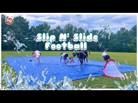 SHAKY WARRIORS SLIP N SLIDE FOOTBALL!! - YouTube