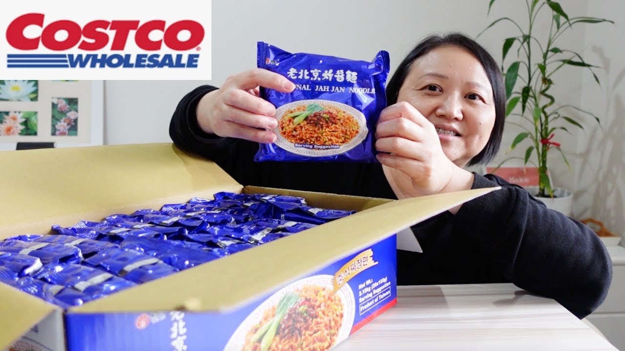 Food Tasting | Costco's Jah Jan Noodles | Traditional Old Beijing Black ...