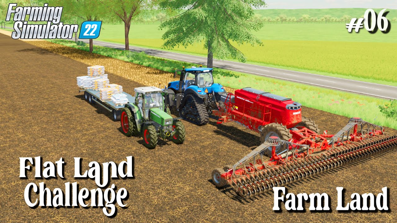 Staring From 0$ Farm Land Map | #06 | Flat Land Challenge | Farming ...