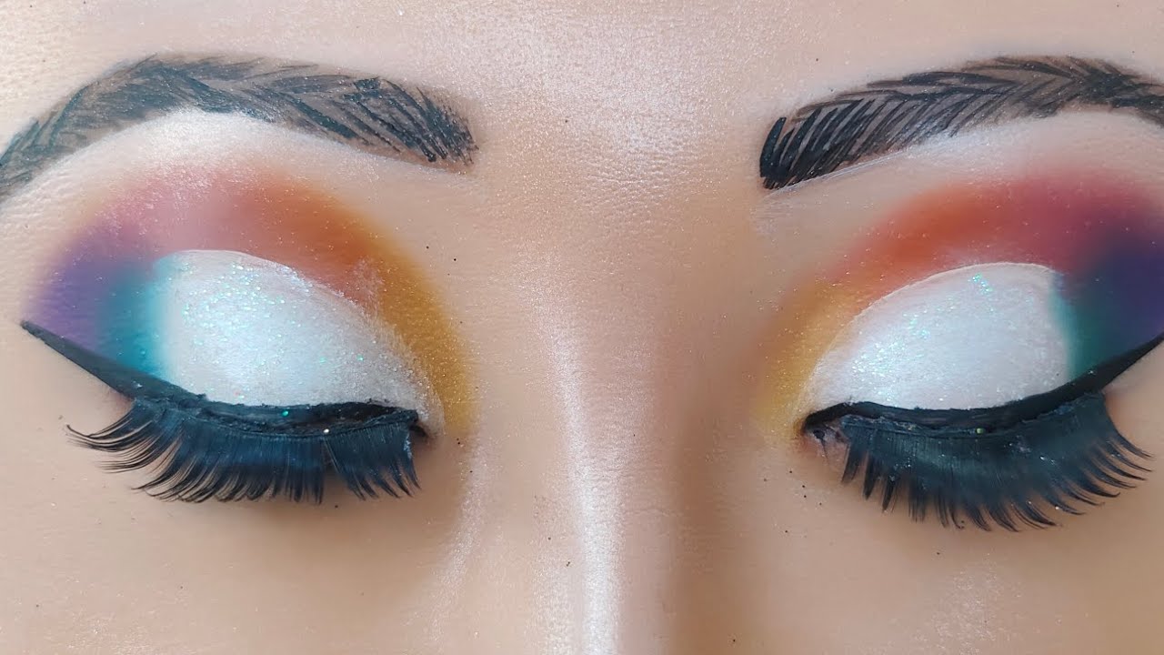 cut crease eye makeup ️ eye makeup for beginners || eye makeup on dummy ...