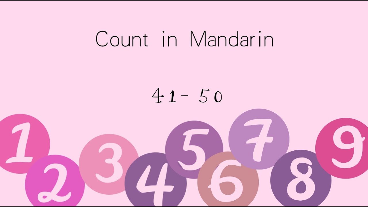 【Chinese numbers】 Learn to Count in Mandarin (41-50) | Let’s Learn ...