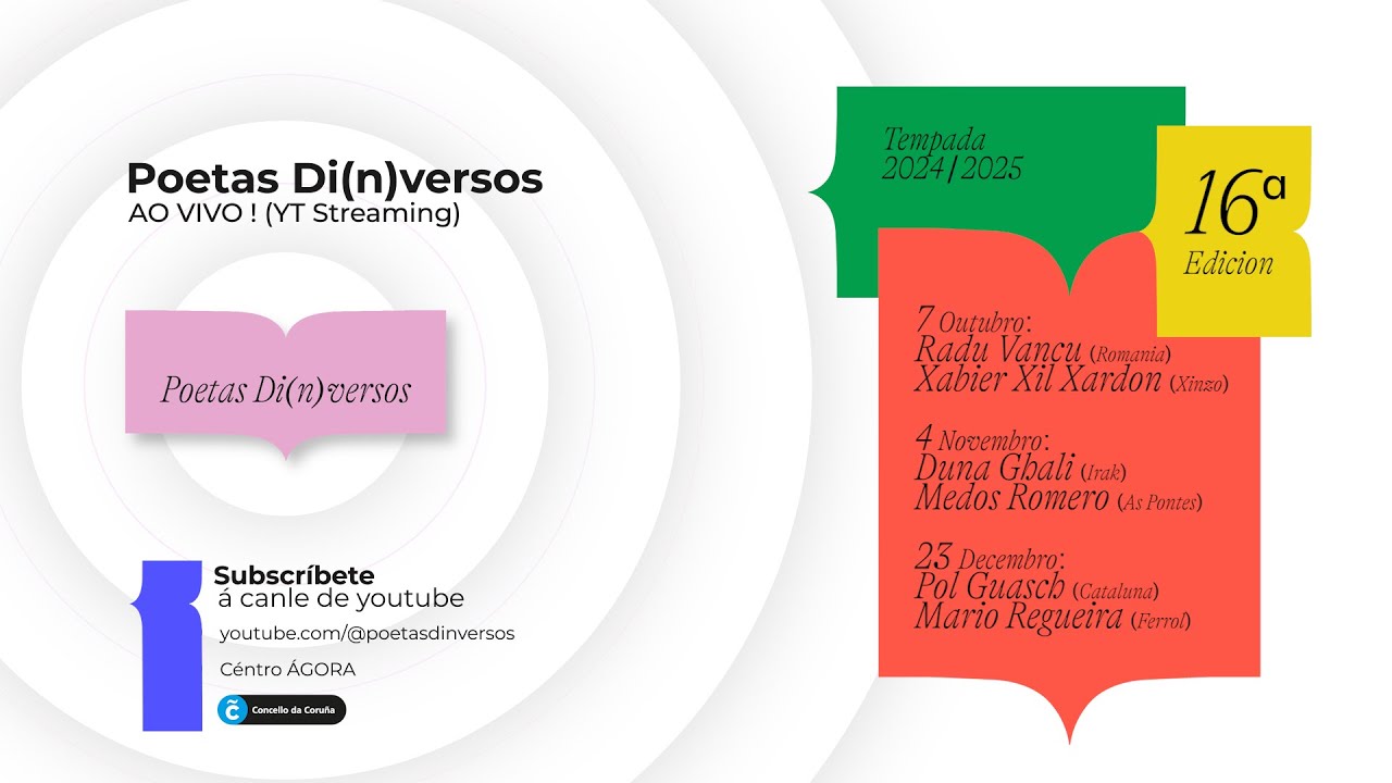 Poetas Di(n)versos AO VIVO. Luns 4 de Novembro 2024. DUNA GHALI & MEDOS ...