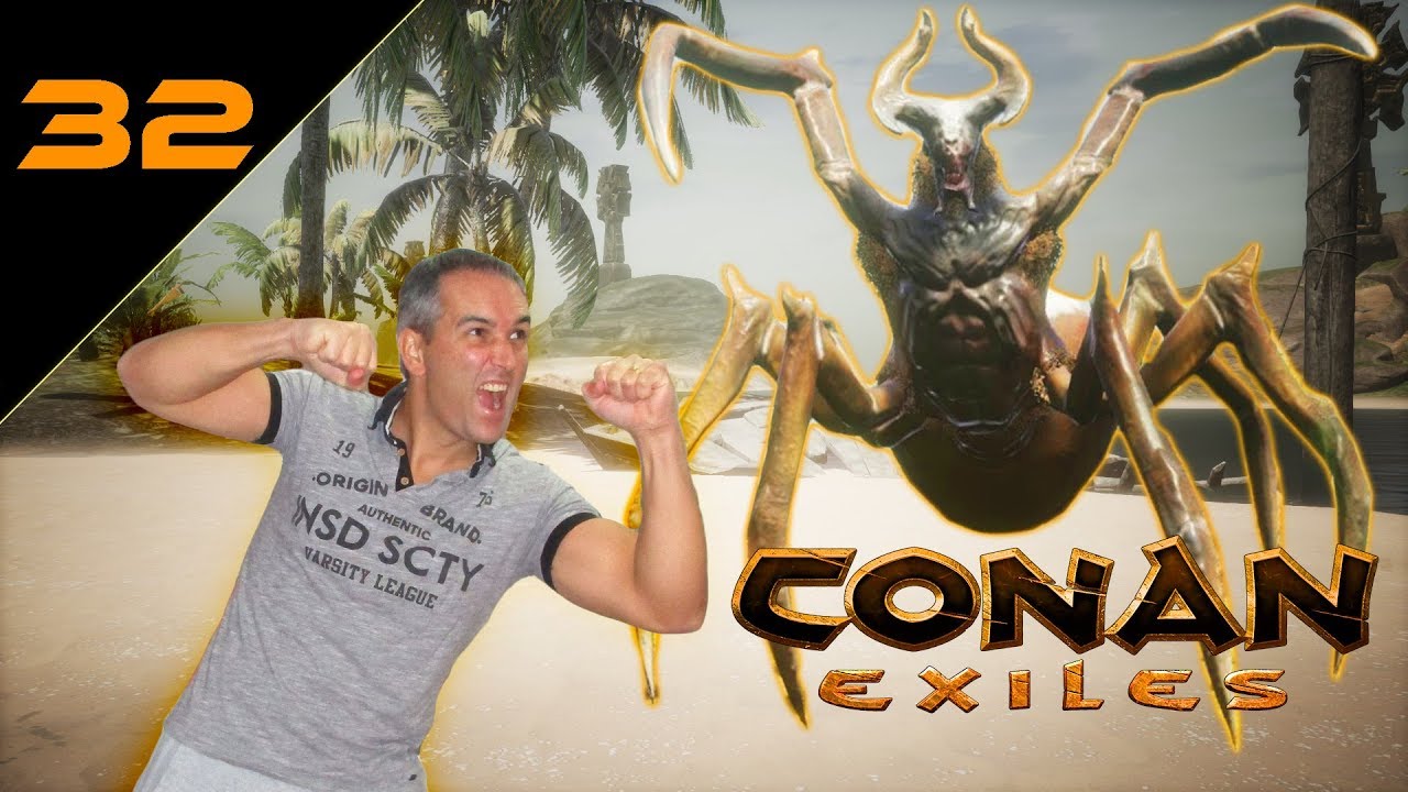 Conan Exiles #32 Ascensor, Boss RotBranch y Demonio Araña!!! Gameplay ...