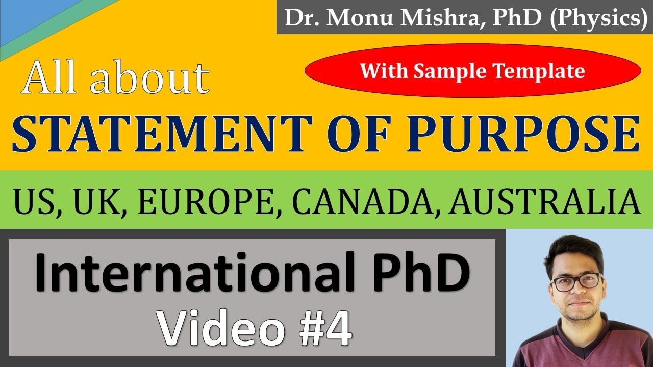 How to Write a Statement of Purpose || Impressive SOP for PhD ...