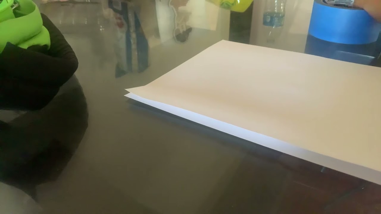 How to make invisible drawing paper you just need two sheets of paper ...
