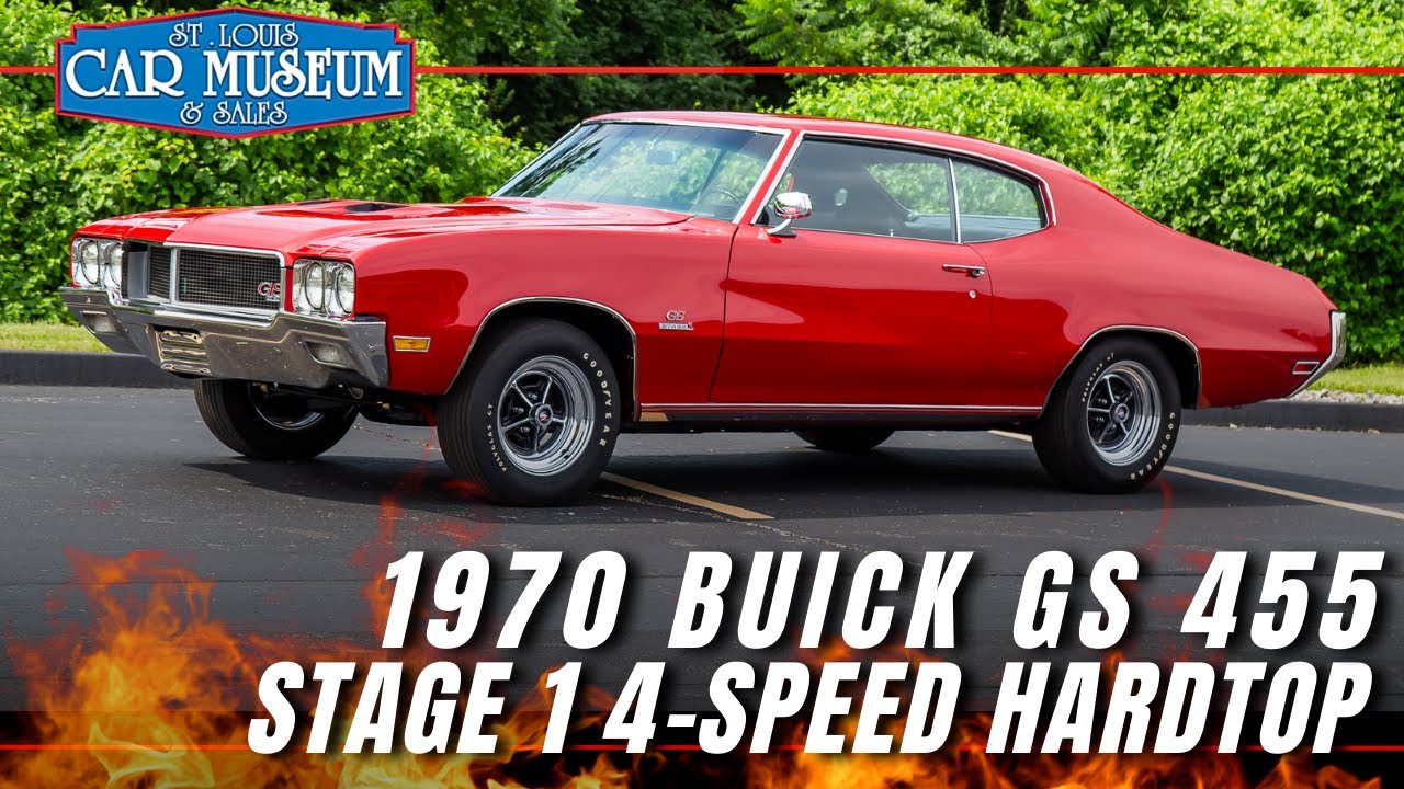 1970 Buick GS 455 Stage 1 4-Speed Hardtop [START-UP VIDEO] For Sale 📍St ...