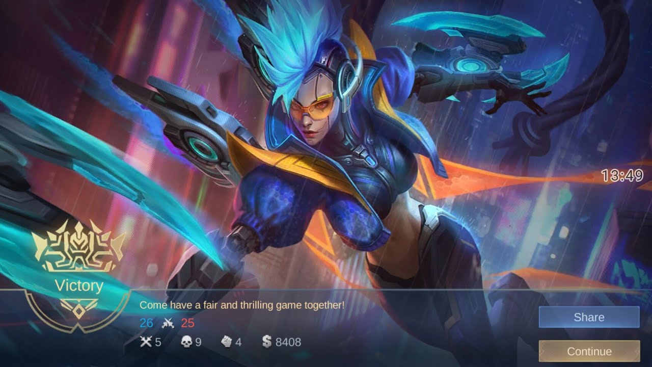 MLBB karrie game play hard win👽MLBB karrie best build 20240430 KDA 5/9 ...