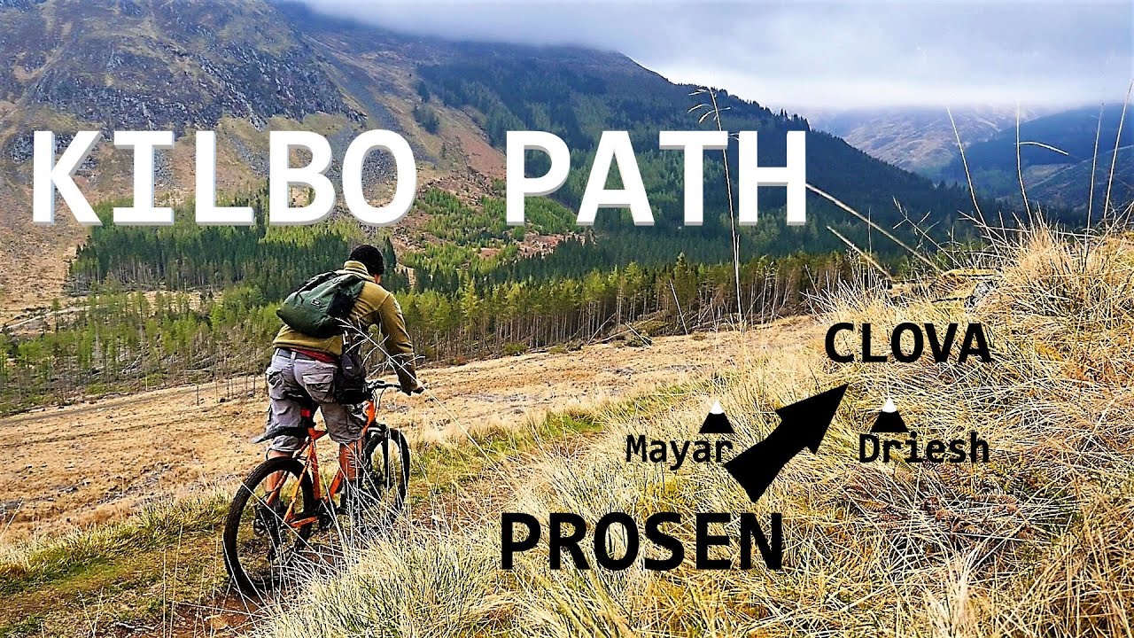 Kilbo path - mountain biking in and around Glen Prosen - YouTube