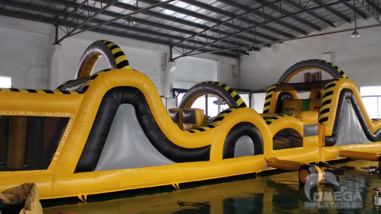 Atomic Rush Nuclear Inflatable Obstacle Course - YouTube