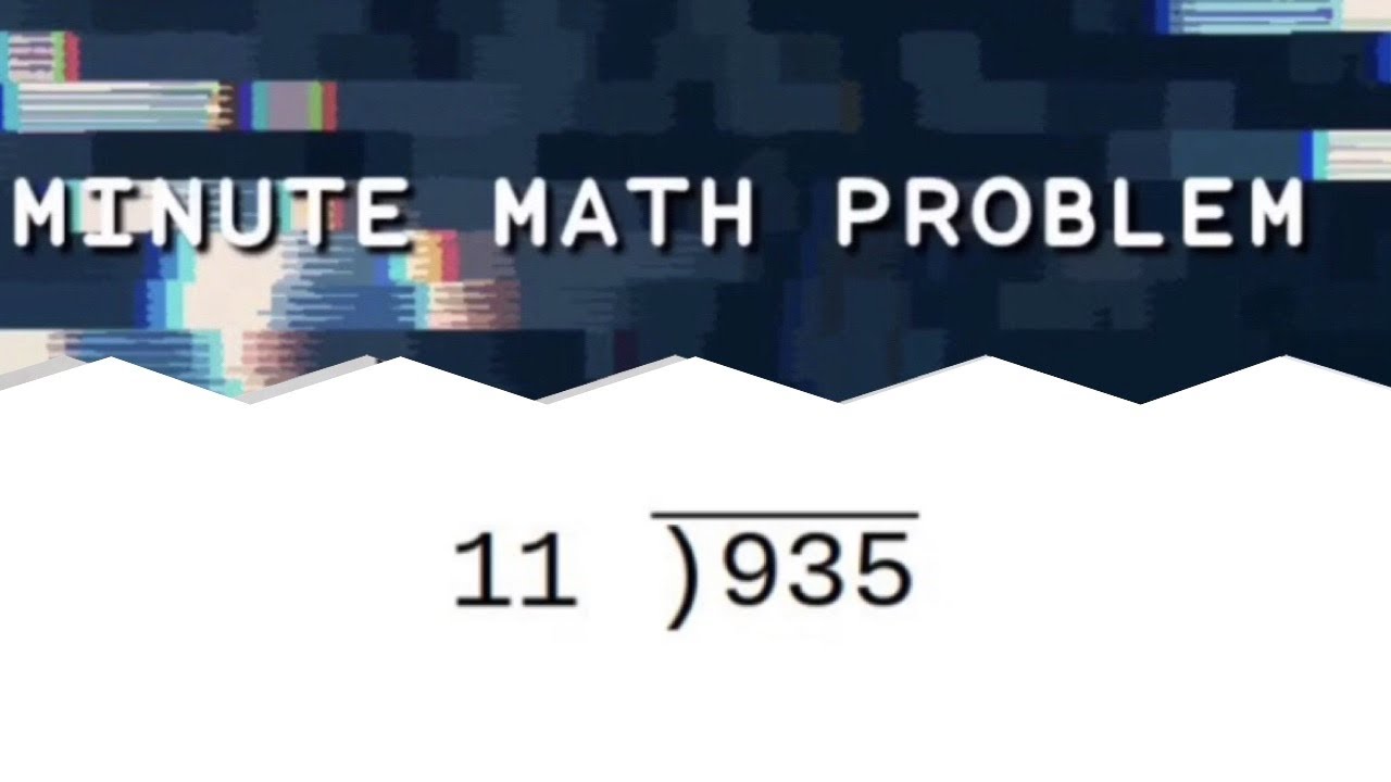 Minute Math Problem - Long Division | Math Help - YouTube