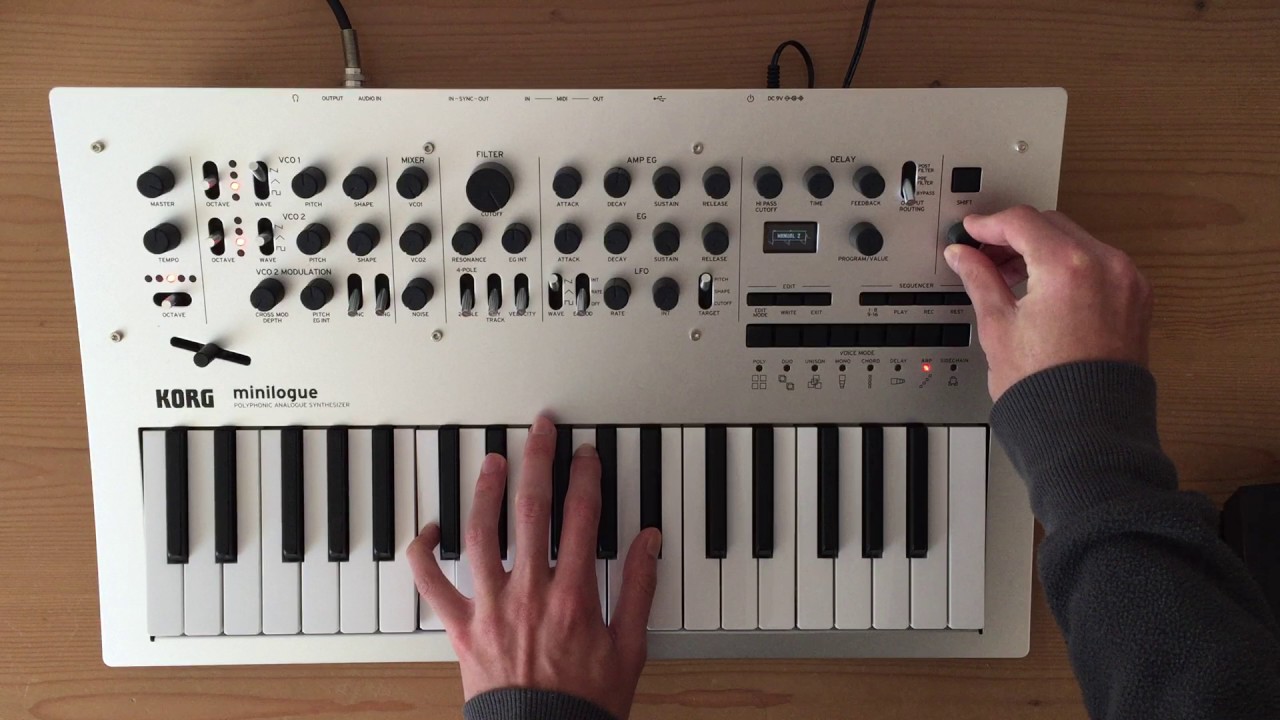 Korg Minilogue (6) Voice modes - YouTube