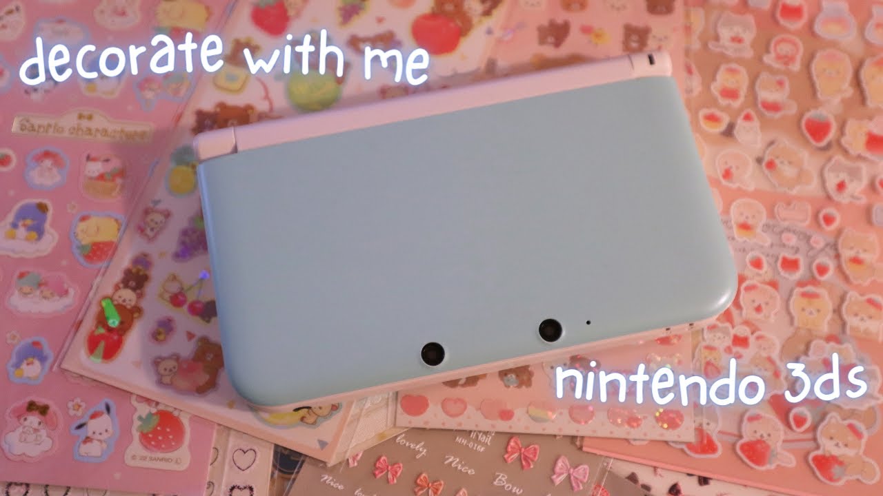 decorate my kawaii nintendo 3ds 🍓 homebrew tour - YouTube